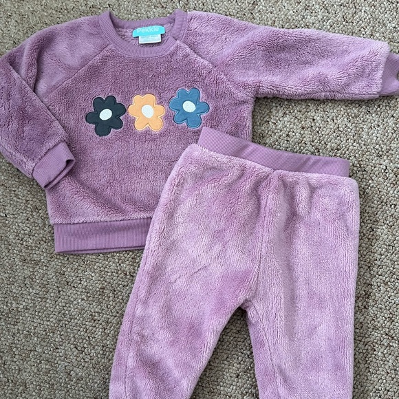 Pekkle | Matching Sets | Cozy Kids Floral Matching Set Purple | Poshmark